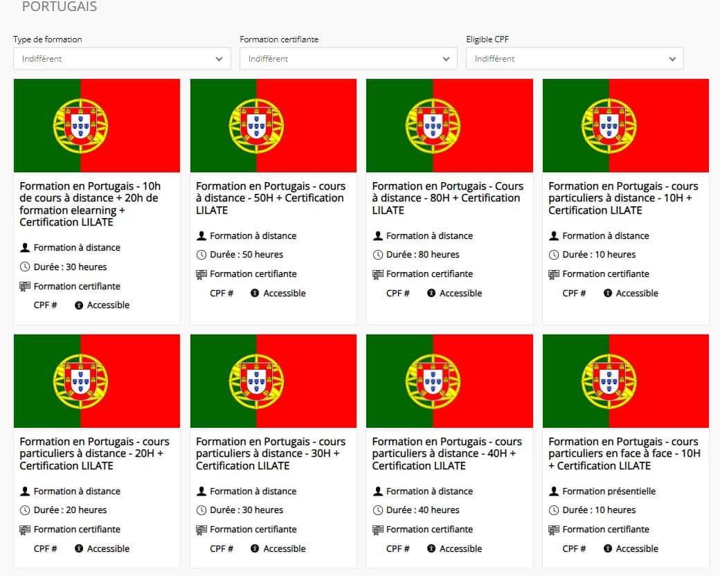 N°1 - Formation portugais débutant - 2026